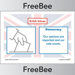 Free British Values Poster Download by PlanBee