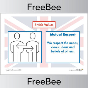 Free British Values Poster Download by PlanBee