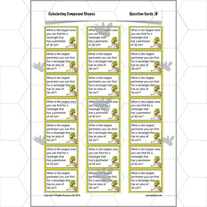 Volume and Area of Compound Shapes KS2 Maths by PlanBee