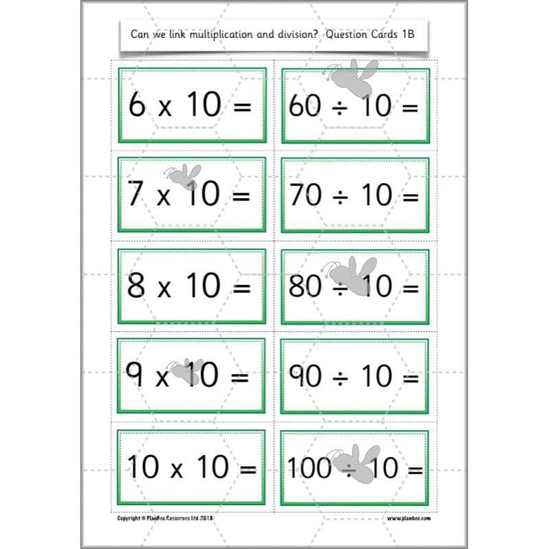 Link Multiplication and Division Year 2 Maths by PlanBee