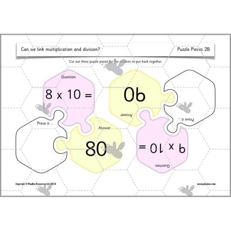 Link Multiplication and Division Year 2 Maths by PlanBee
