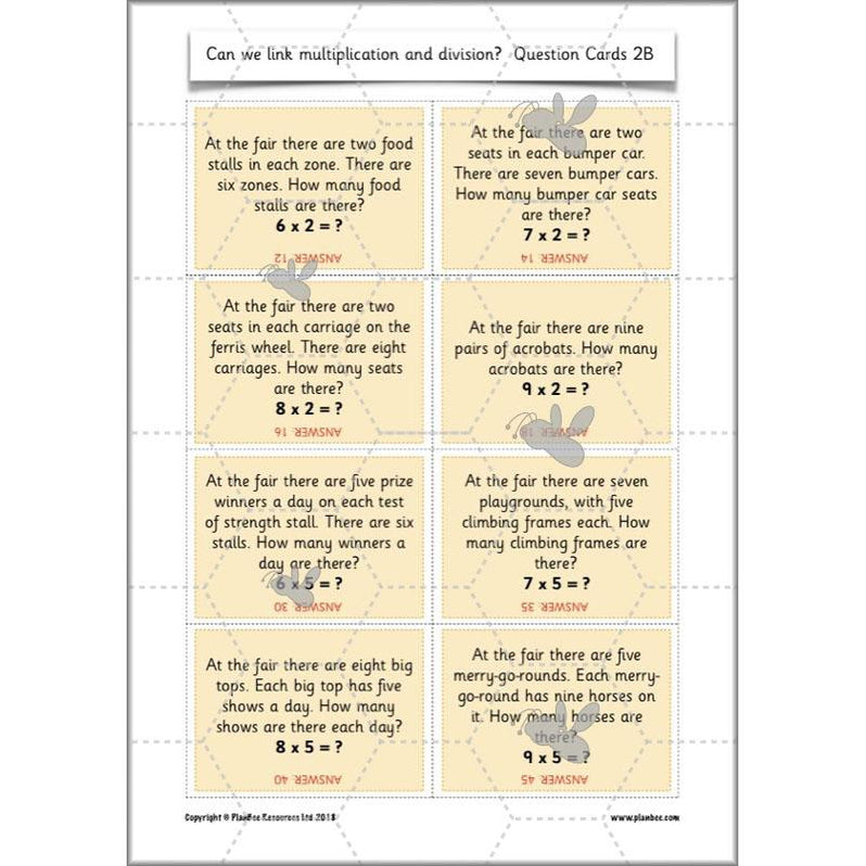 Link Multiplication and Division Year 2 Maths by PlanBee