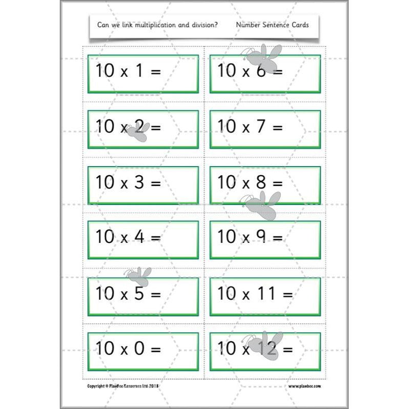 Link Multiplication and Division Year 2 Maths by PlanBee