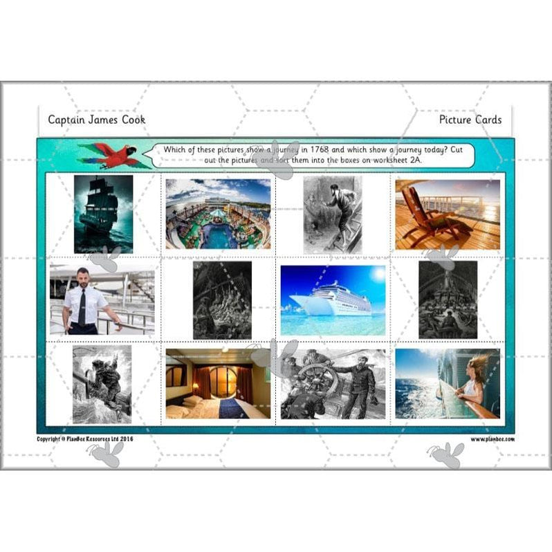 Captain Cook KS1 lesson pack for kids by PlanBee