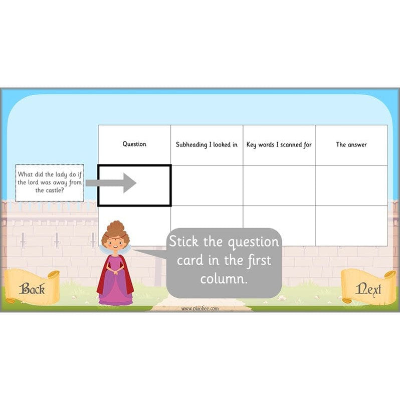 Castles Non-Chronological Reports Year 2 English by PlanBee