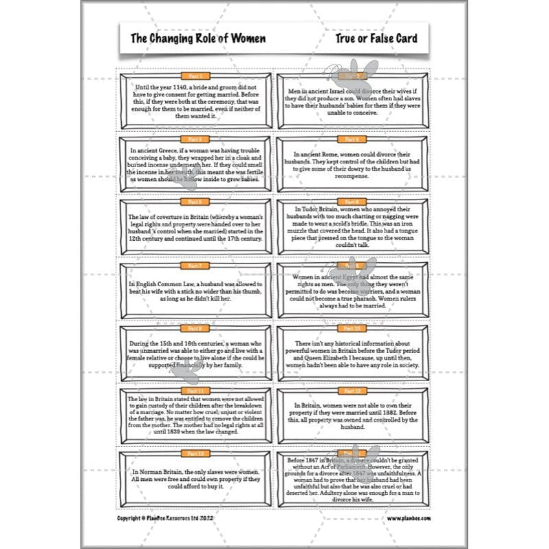 The Changing Role of Women KS2 History Resources by PlanBee