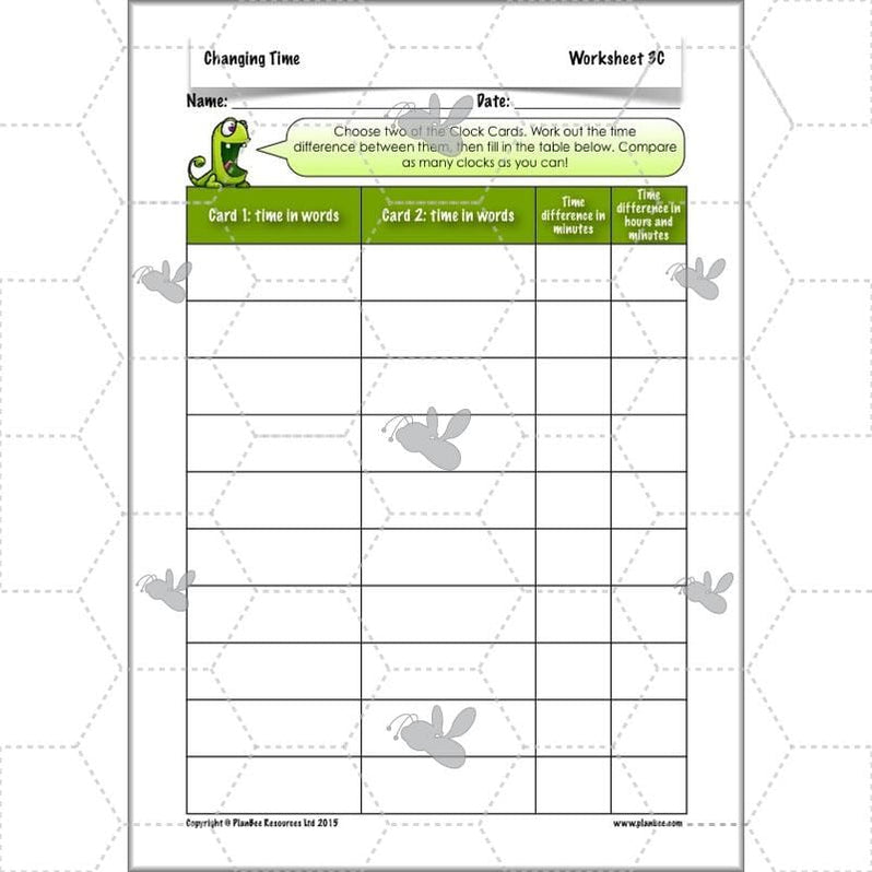 Changing Time Year 5 Maths Lesson Planning Pack — PlanBee