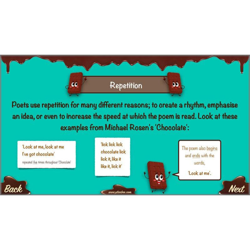Chocolate Poetry KS2 | Poetry Year 4 — PlanBee