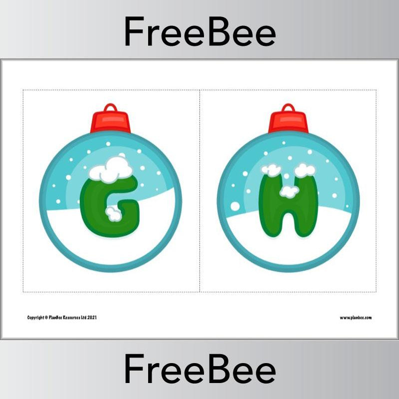 FREE Christmas Alphabet Display Pack by PlanBee