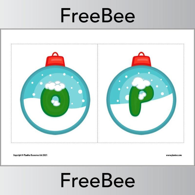 FREE Christmas Alphabet Display Pack by PlanBee
