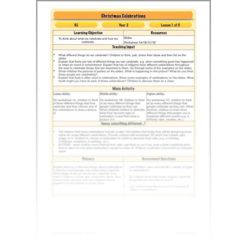 Christmas Around the World KS1 RE Lessons — PlanBee