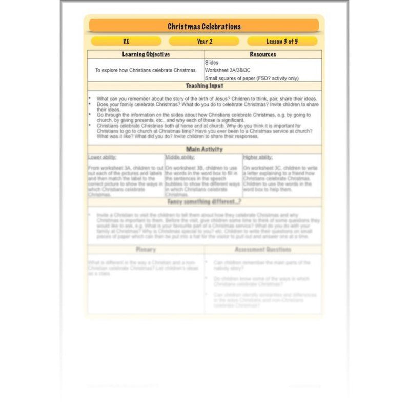 Christmas Around the World KS1 RE Lessons by PlanBee