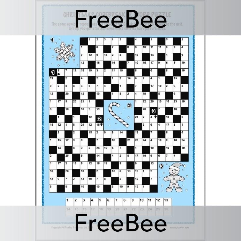 Free Christmas Code Breaker Puzzle for KS2 by PlanBee
