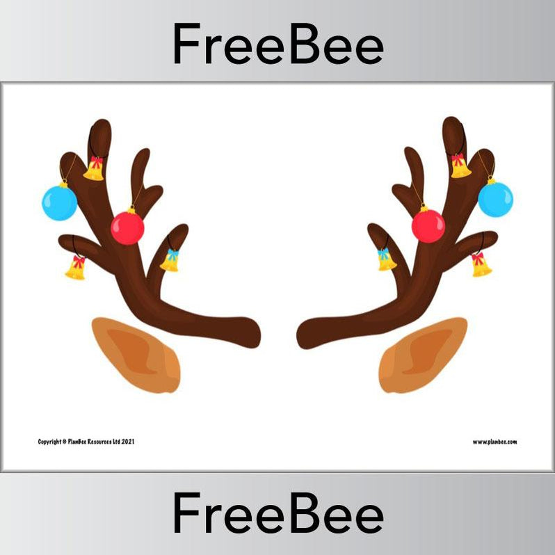 FREE Christmas Headband Toppers by PlanBee