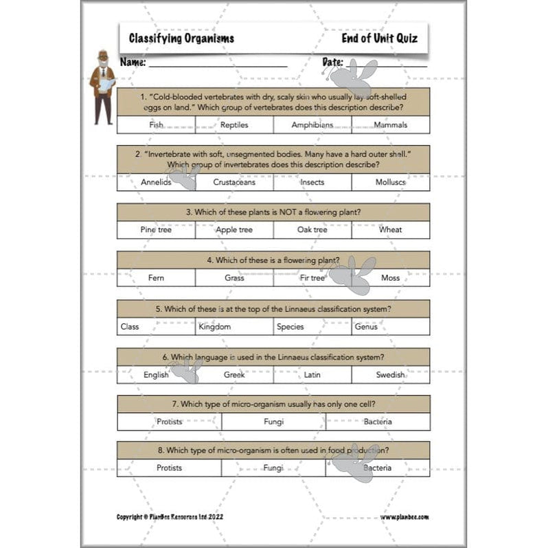 Living Things and their Habitats Year 6 Science by PlanBee