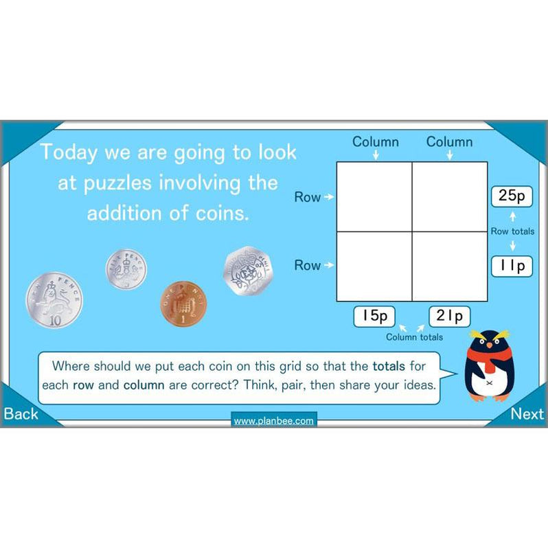 Year 4 Maths Conundrum Coin Challenge | Free PlanBee Lesson