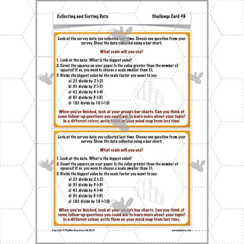 Collecting and Sorting Data Year 3 Statistics by PlanBee
