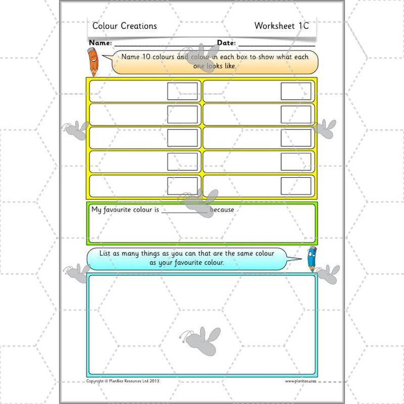 Colour Creations Colour Mixing KS1 Art Planning by PlanBee
