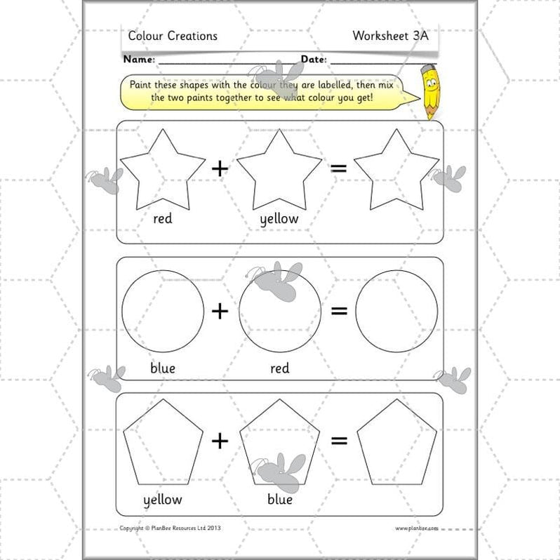 Colour Creations Colour Mixing KS1 Art Planning by PlanBee