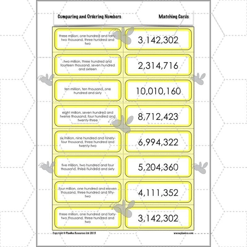 Comparing & Ordering Numbers - Year 6 Maths Planning — PlanBee