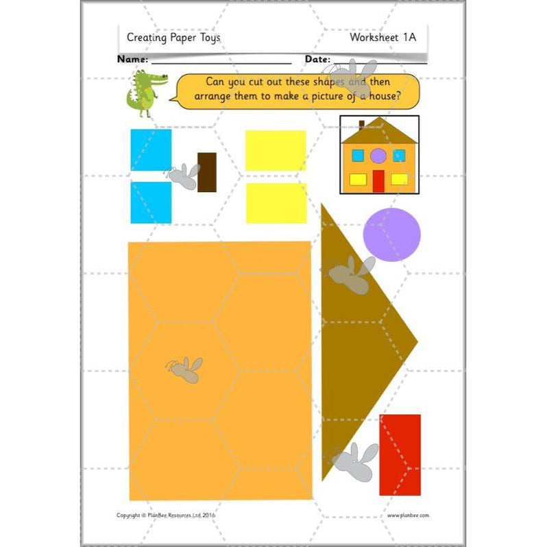 FREE Make Paper Toys Moving Toys KS1 DT Lesson | PlanBee
