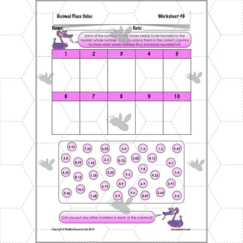 Year 6 Decimal Place Value Maths Lessons by PlanBee
