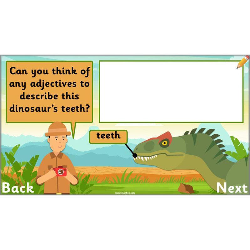Dinosaur Writing Activities KS1 - Dinosaur Adjective Lessons — PlanBee