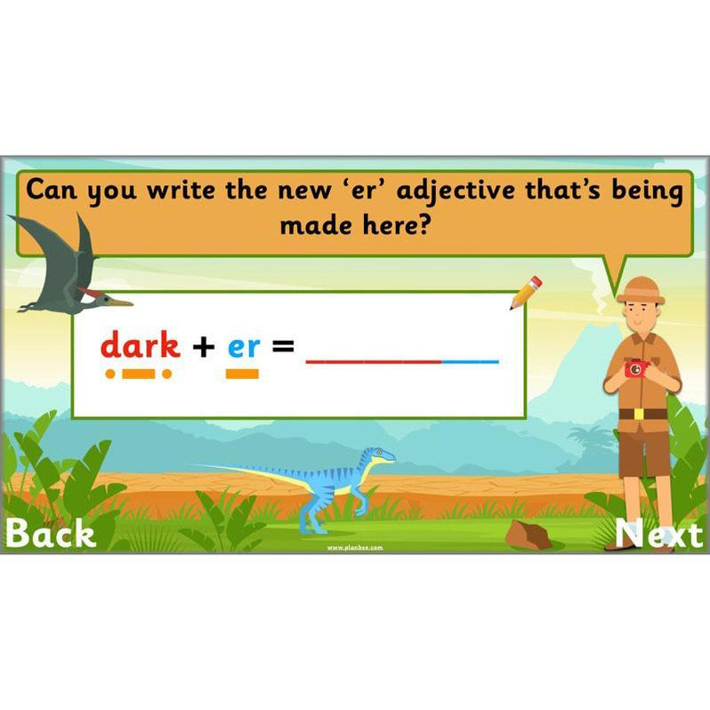 Dinosaur Writing Activities KS1 - Dinosaur Adjective Lessons — PlanBee