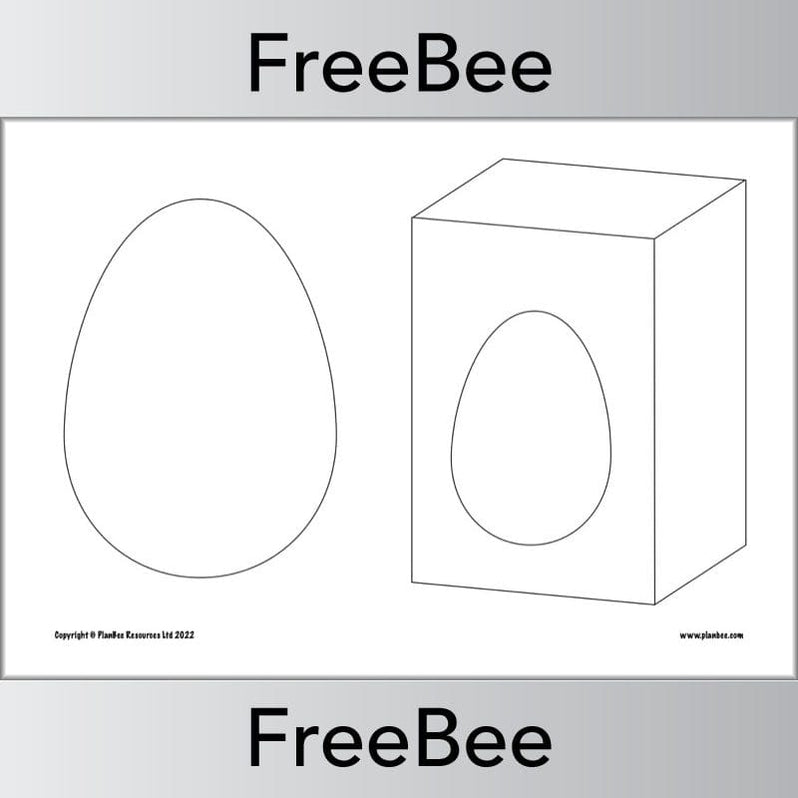 FREE Design an Easter Egg Template Printable by PlanBee