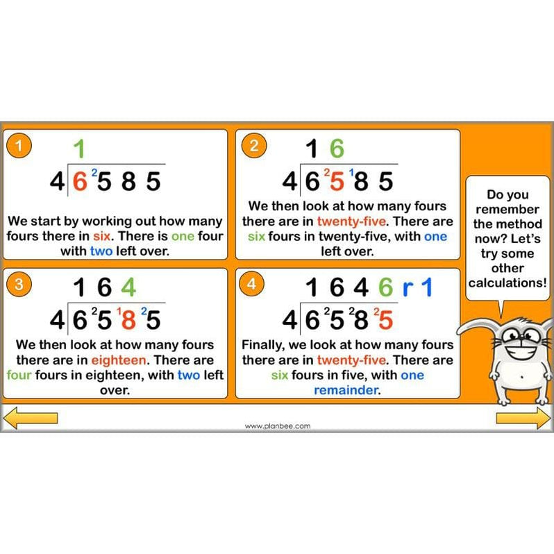 Division Year 6 Maths Lessons and Worksheets by PlanBee