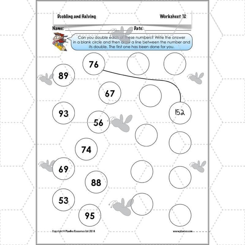 Doubling and Halving KS2 Year 3 Maths Lessons by PlanBee