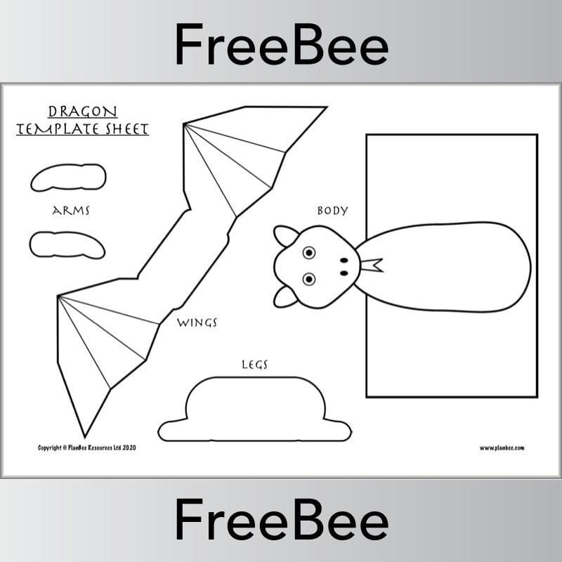 Dragon Template | St George's Day Activities — PlanBee