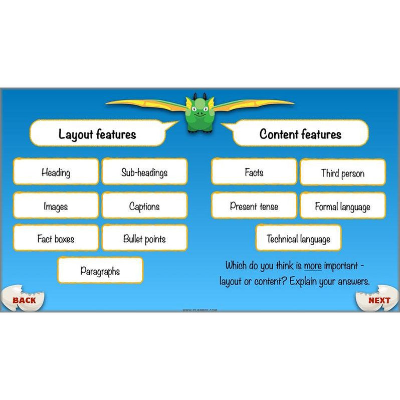 Dragons Non-chronological Reports KS2 Resources by PlanBee