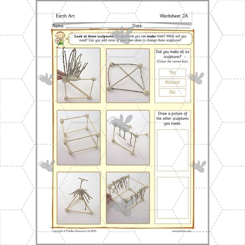 Earth Art KS1 Nature Art for Kids by PlanBee