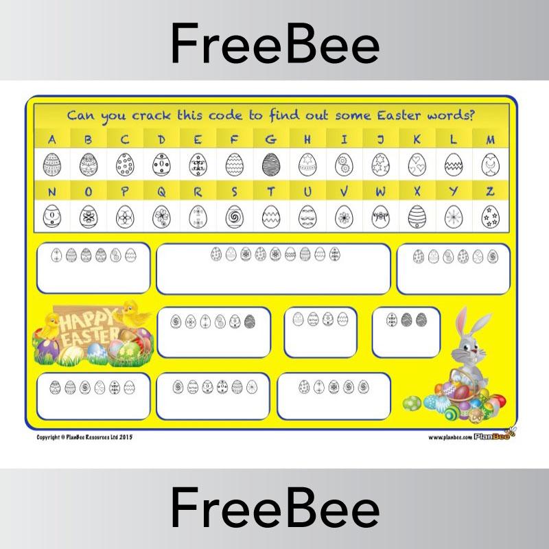 Printable Code Breaker Easter Quiz for Kids by PlanBee