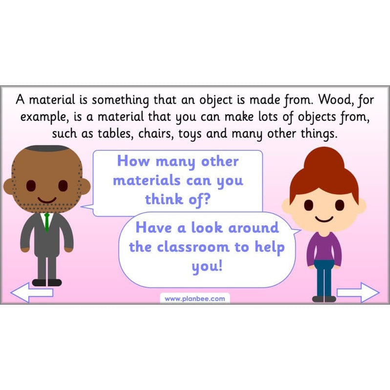 Everyday Materials Year 1 Science Materials Planning for KS1 — PlanBee