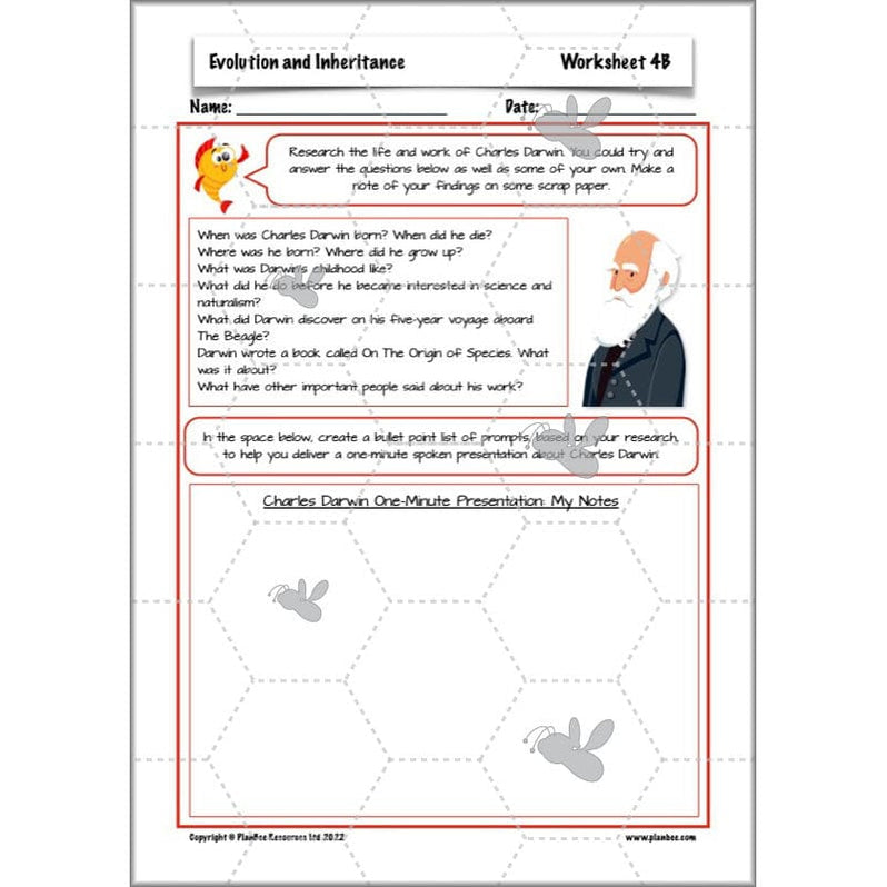 Year 6 Evolution and Inheritance KS2 | Science from PlanBee