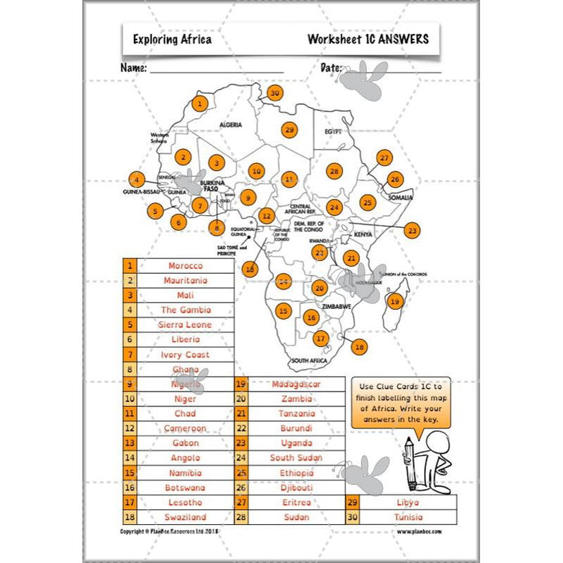 Exploring Africa KS2 Geography lessons for Year 5 & Year 6 — PlanBee