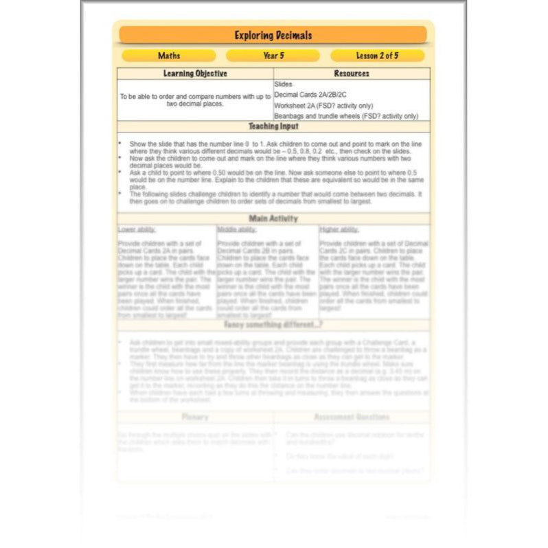 Exploring and Rounding Decimals Year 5 Maths by PlanBee