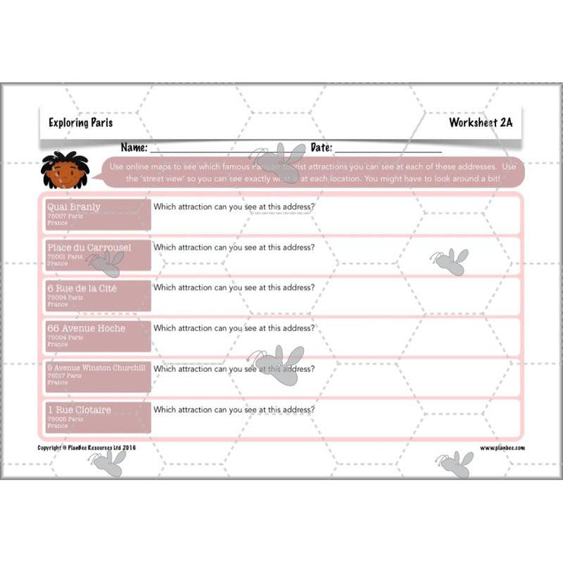 FREE exploring Paris scheme | PlanBee France KS2 Geography