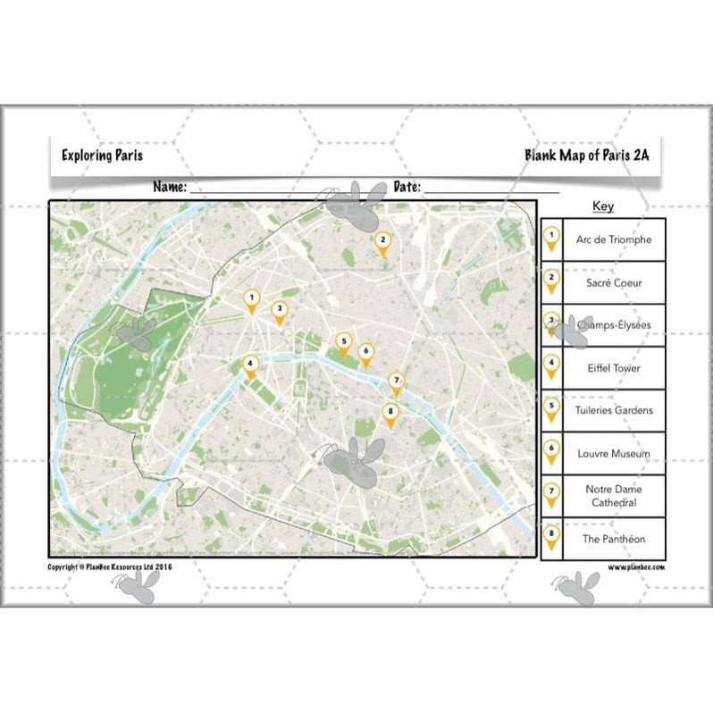 FREE exploring Paris scheme | PlanBee France KS2 Geography