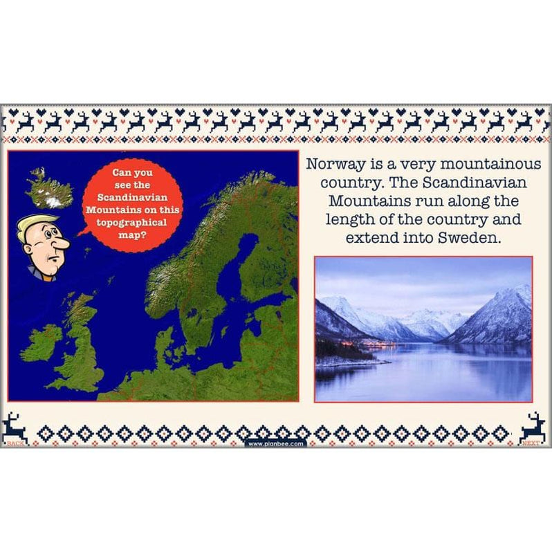 Exploring Scandinavia KS2 lesson pack Geography by PlanBee