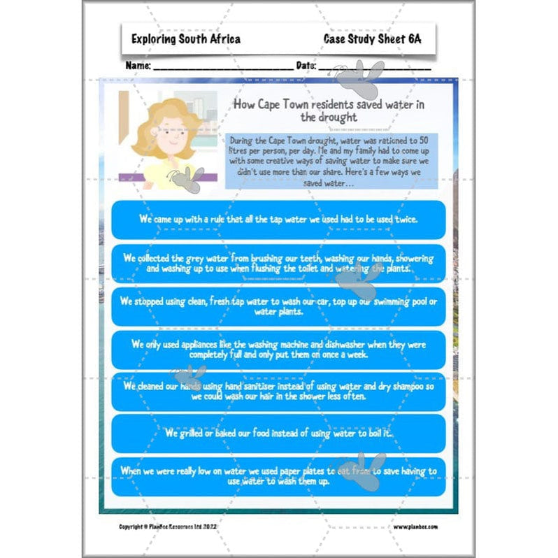 Exploring South Africa KS2 Geography Planning Pack | PlanBee