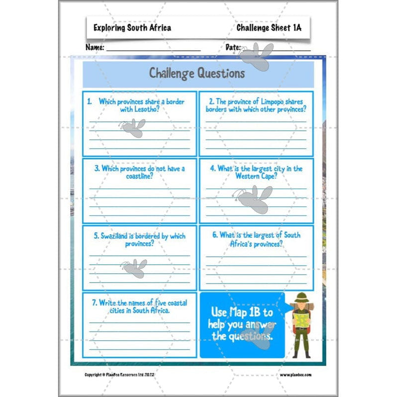 Exploring South Africa KS2 Geography Planning Pack | PlanBee