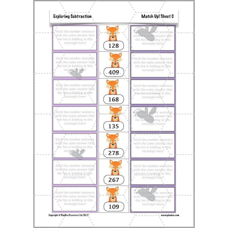 Exploring Subtraction Year 4 Maths Lessons by PlanBee
