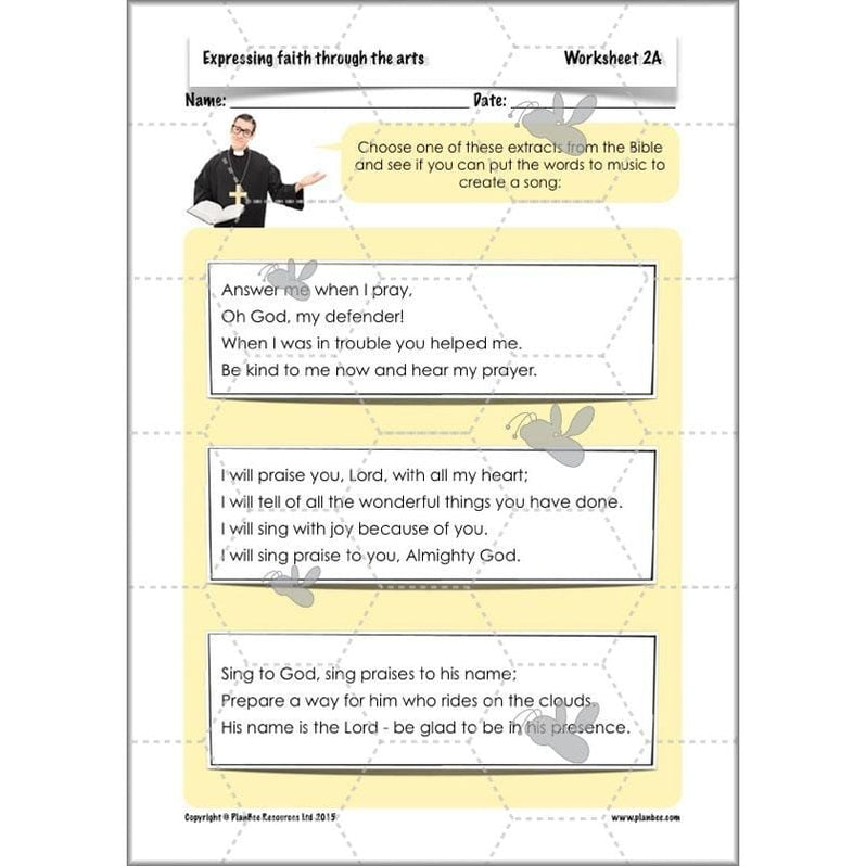 Expressing Faith through the Arts KS2 RE lessons by PlanBee