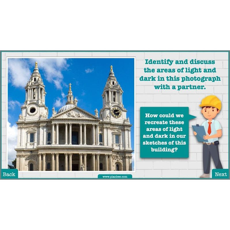 Downloadable KS2 Famous Buildings Art Lessons by PlanBee