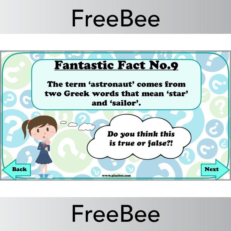 Fantastic Facts True or False Free Display Cards by PlanBee