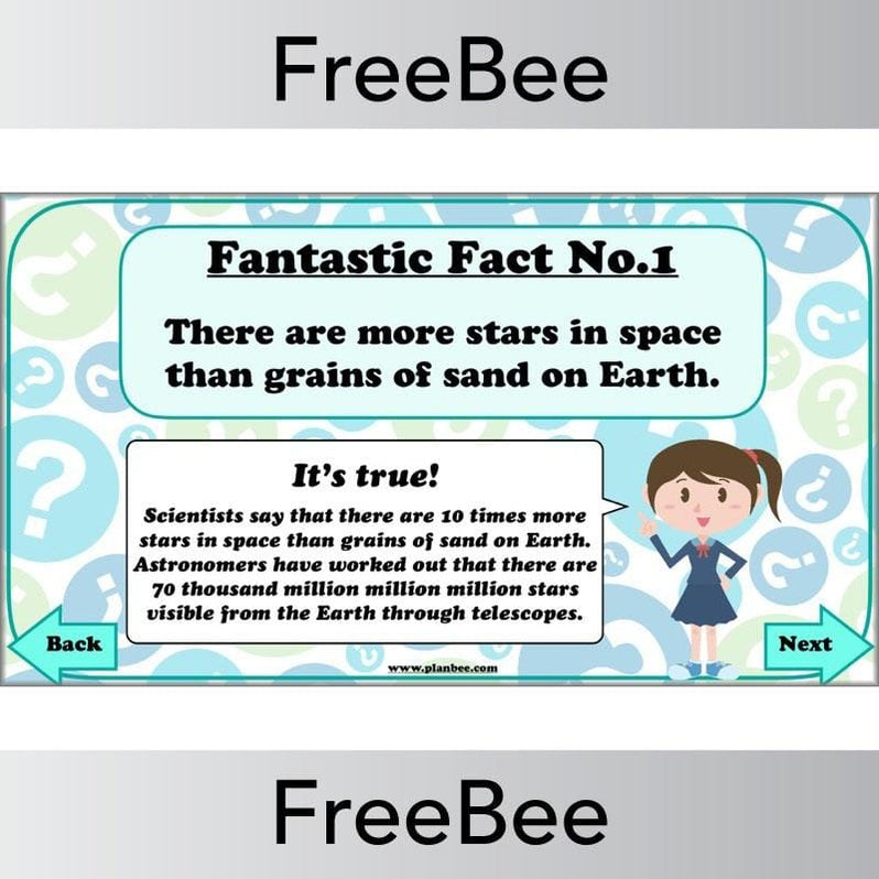 Fantastic Facts True or False Free Display Cards by PlanBee