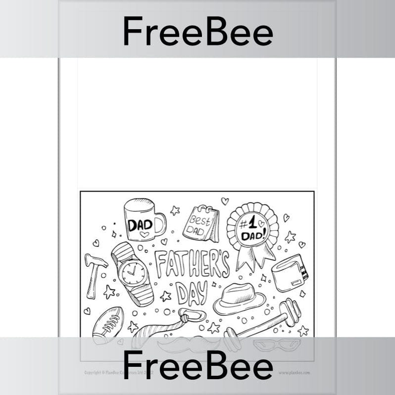 FREE Father's Day Card Templates by PlanBee